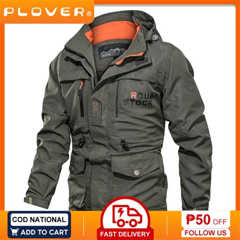 Plover Mens Jacket Windproof Waterproof Windbreaker Jacket With Hood