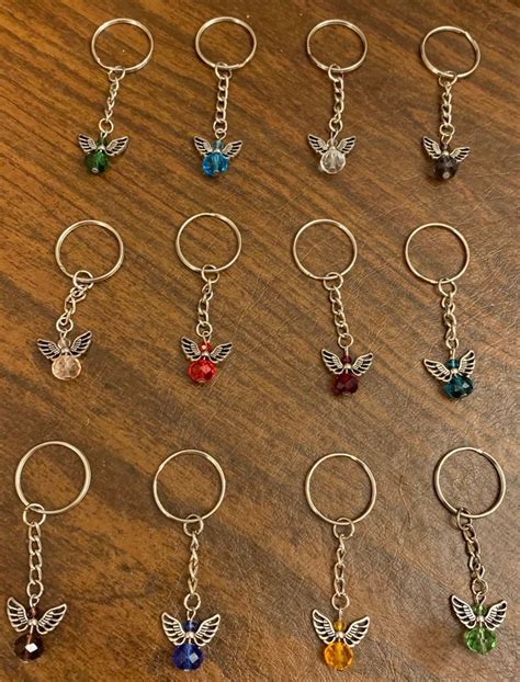 Petit Porte Clés Angel Perlé Porte Clé Anges Perles Tutoriel Pour