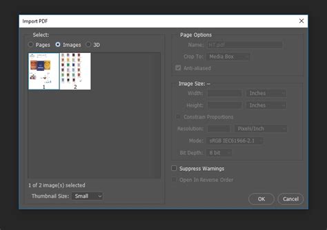 solved import pdf select images is not working anymor adobe