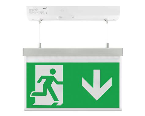 W Self Test Suspended Exit Sign Search Product Finder Building Centre