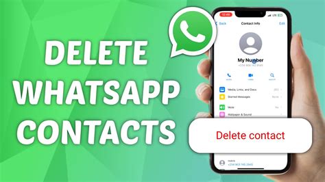 How To Delete Contacts In Whatsapp Youtube