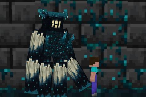 Command Block Warden Next To Steve Jesse Rminecraftstorymode