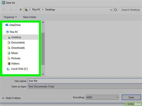 Cómo crear un archivo EXE con imágenes wikiHow