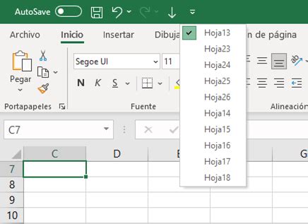 Mostrar Una Lista De Hojas En Excel Para Desplazarnos Entre Ellas