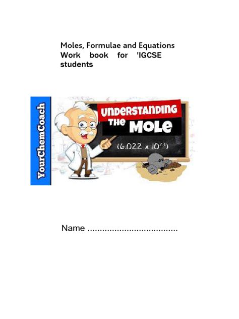 Moles Booklet Igcse Chemistry Booklet Pdf Atoms Atomic Nucleus