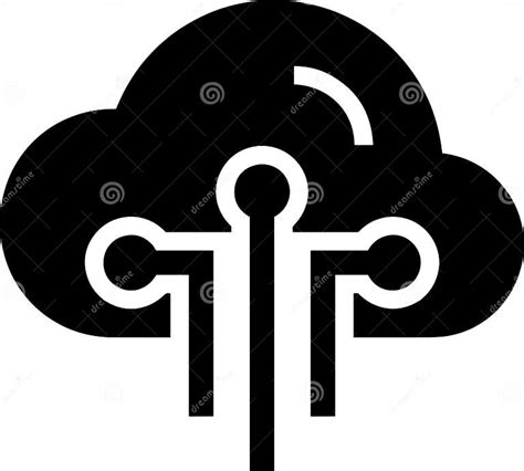 Cloud Storage Icon Symbol Vector Image Illustration Of The Database Server Hosting Cloud System