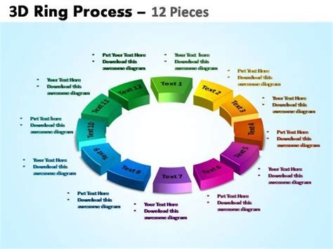 PowerPoint Backgrounds Circular Chart Ring Process Ppt Process