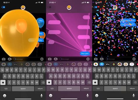 how to do effects on imessage animation words explained ghacks tech news