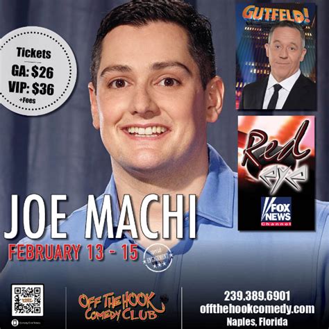 Off The Hook Comedy Club Comedian Joe Machi Live In Naples Florida