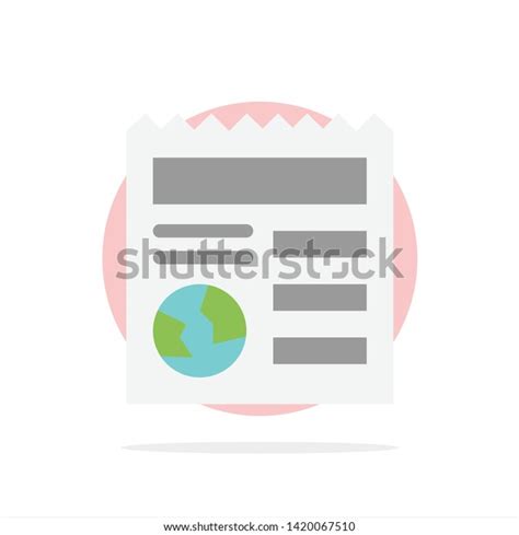 Basic Document Globe Ui Abstract Circle Stock Vector Royalty Free