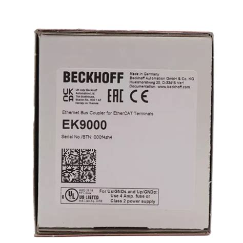 Beckhoff Ethercat Terminals Ek9000 Modbustcp Udp Bus Coupler Plc Terminal Module Beckhoff And