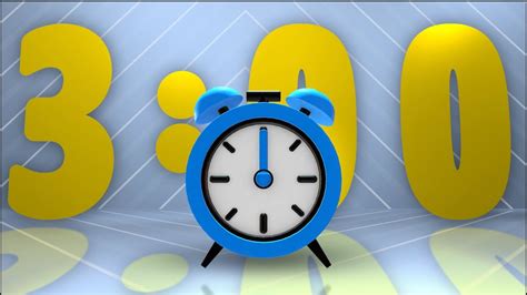 3d Colourful Cartoon Alarm Clock 3 Minute Countdown Timer Youtube