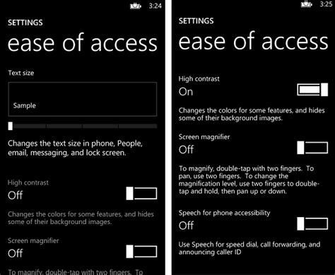 A Closer Look At Windows Phone S High Contrast Display Mode Windows Central