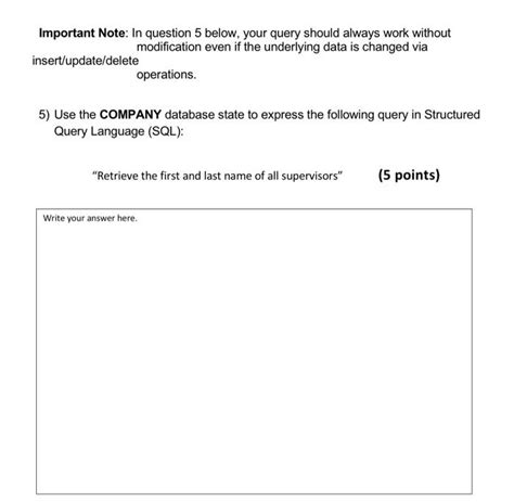 Solved Figure 5 6 One Possible Database State For The