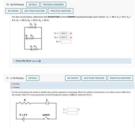 Solved For The Circuit Below Determine The Magnitude Of The