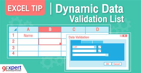 excel tip dynamic data validation list 9expert