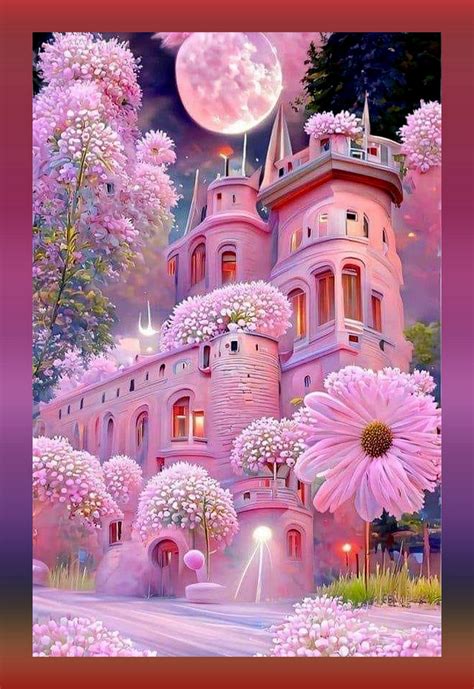 Пазл «Розовый замок из 176 элементов Собрать онлайн пазл №279788