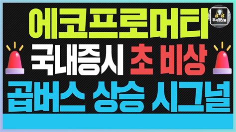 🔴에코프로머티 주가전망🔴에코프로 주가전망 에코프로비엠 대응전략 에코프로머티 목표가 국내증시 초비상 곱버스 상승 시그널 나왔다