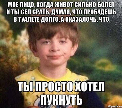 Мое лицо когда живот сильно болел и ты сел срать думая что пробудешь в туалете долго а