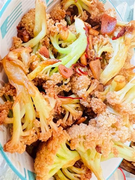 【家常素炒菜花，清脆！图片】1sis 下厨房