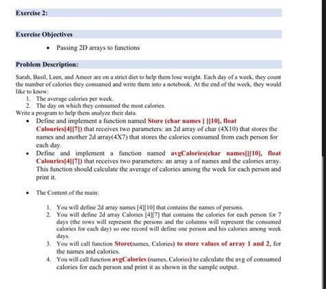 Solved Exercise 2 Exercise Objectives • Passing 2d Arrays