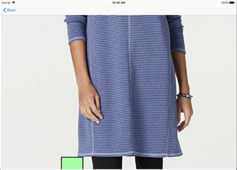 ios keep uiview in same location on image with aspectfit after