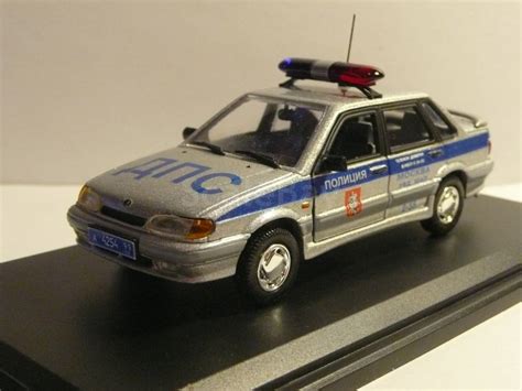 ВАЗ 2115 Полиция ДПС Москва | Аукцион масштабных и сборных моделей