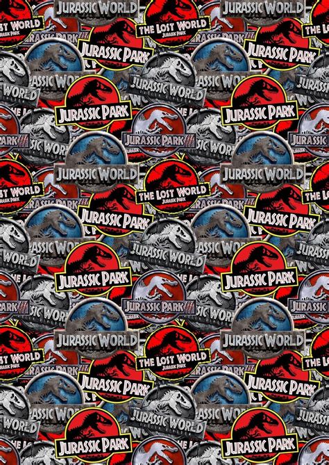 Jurassic Park Birthday Wrapping Paper Jurassic Park T Wrap