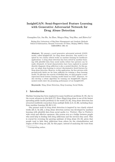 Pdf Insightgan Semi Supervised Feature Learning With Generative Adversarial Network For Drug