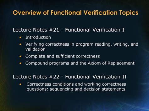 Functional Verification I Ppt Download