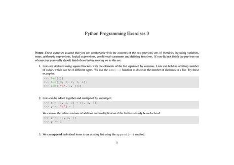 exercises 3 python programming exercises 3 notes these exercises