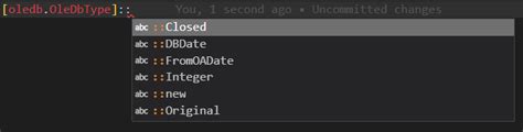 Auto Completion Suggestions For Type Members Seems Unaware Of The