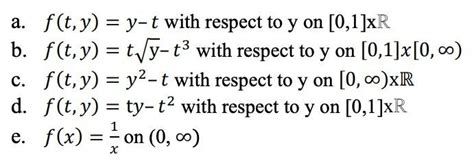 Solved Say If The Following Functions Are Lipschitz Or Not