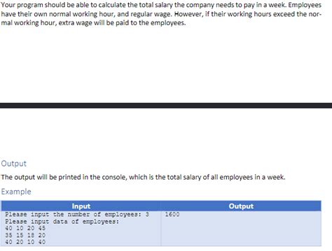 Solved Your Program Should Be Able To Calculate The Total Chegg