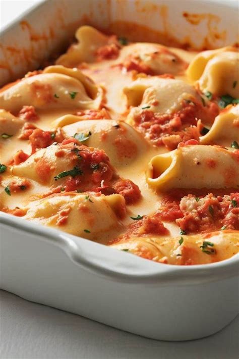 Baked Lobster Stuffed Shells Recipe Stuffed Shells Recipe Recipes