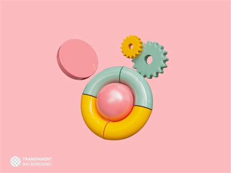 Premium Psd 3d Abstract Shape Illustration