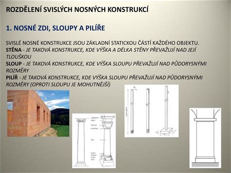 2.Svislé nosné konstrukce - ppt stáhnout