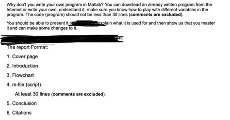Why Dont You Write Your Own Program In Matlab You