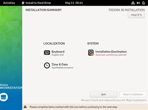 How To Install Fedora Workstation Step By Step