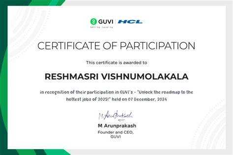 Reshmasri Vishnumolakala On Linkedin Guviwebinar Hottestjobs2025