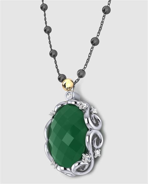 Colgante Bohemme New Barrocq De Plata Y Gemas · Bohemme