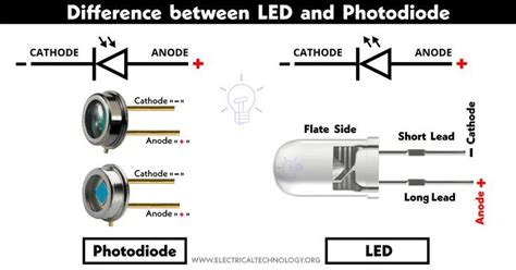 Difference Between LED And Photodiode Electrical Technology Basic Electrical Wiring