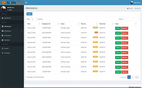 Impressive Attendance And Payroll System Bootstrap Project In PHP With Source Code And Report