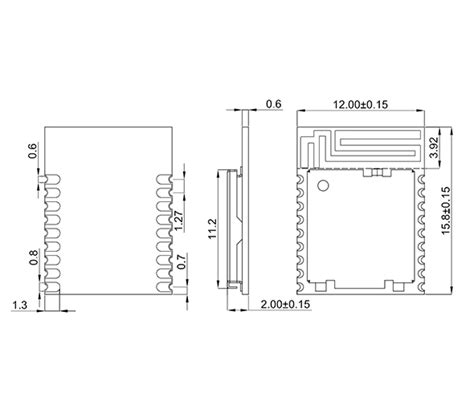 Bluetooth LE Bluetooth 5 4 Module NRF52805 MS46SF11 MinewSemi