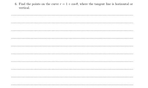 Solved Find the points on the curve r cosθ where the Chegg