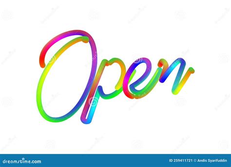 Background With Open Letters 3d Effect Style Stock Vector