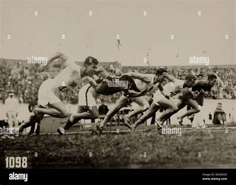 Olympic Games Amsterdam 1928 Start Of The Fourth Series In The 100