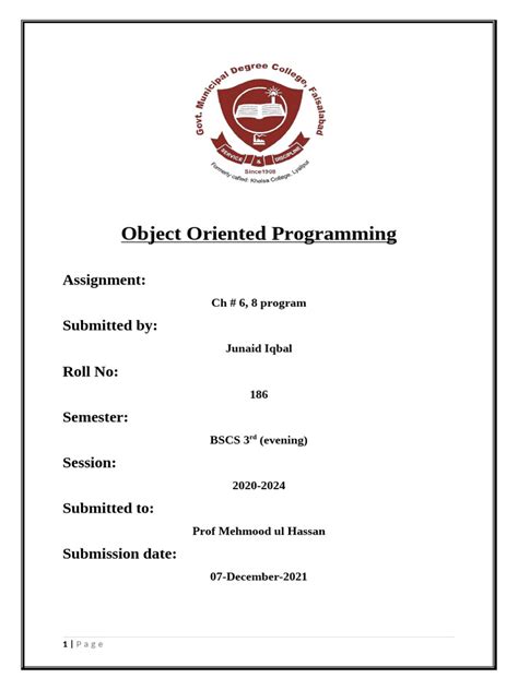 186 Junaid Iqbal Program Pdf Software Engineering Computer