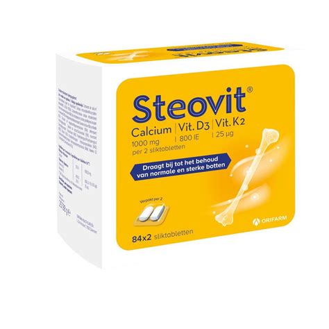 Steovit Calcium Vitamine D3 En Vitamine K2 84x2 Kopen Pazzox