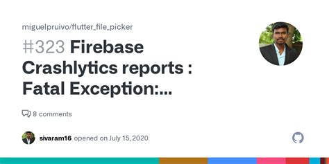 Firebase Crashlytics Reports Fatal Exception Java Lang RuntimeException Issue